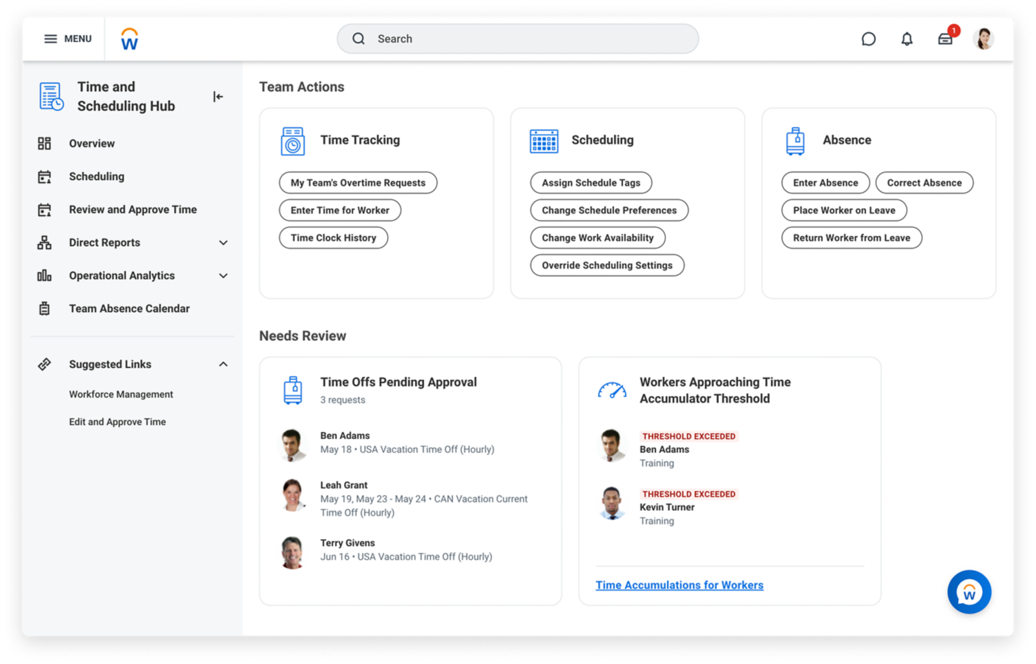 Software voor afwezigheidsregistratie | Workday