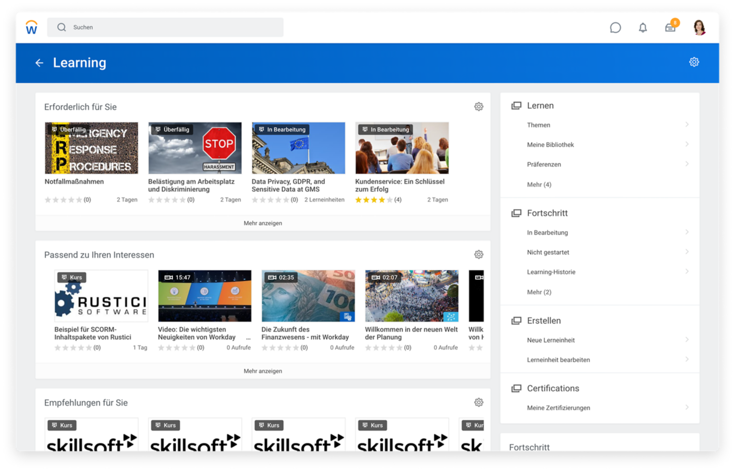 Learning-Managementlösung und LMS-Software für Unternehmen | Workday
